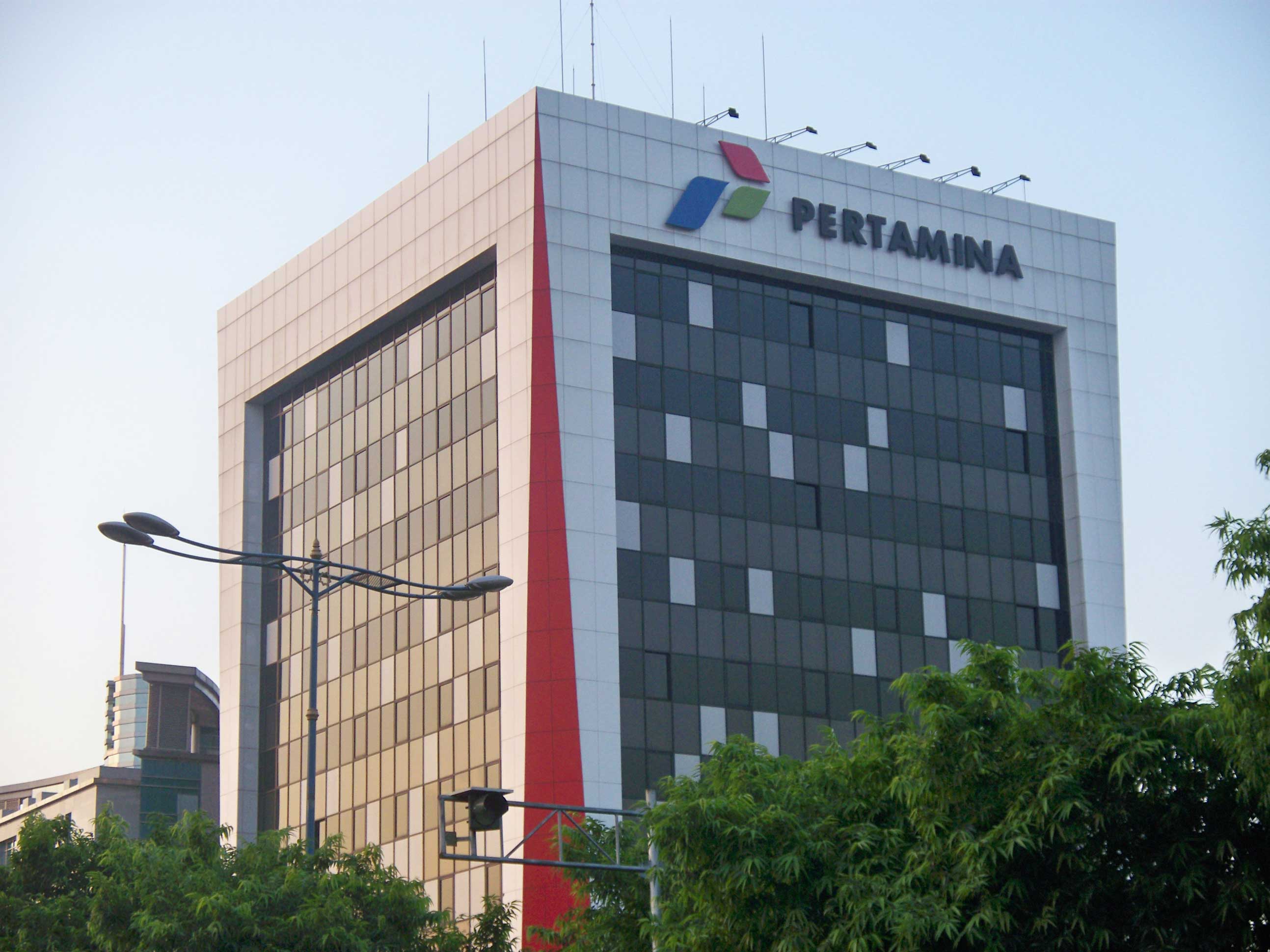 Gate to Pertamina's Fuel Terminal in Plumpang